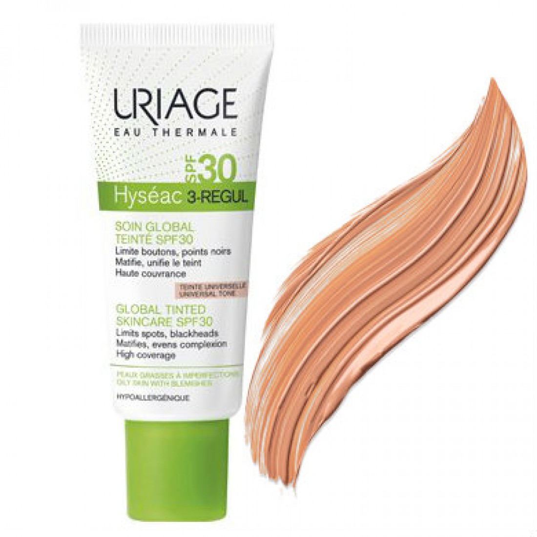 URIAGE Hyseac 3-Regul Global Tinted Skin Care SPF30 Κρέμα προσώπου με ...