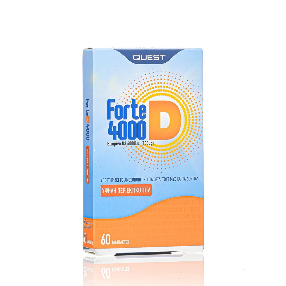 Quest Forte Vitamin D3 4000 IU Nutritional Supplement Vitamin D3, 60Tabs