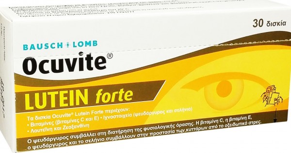 BAUSCH & LOMB - Ocuvite Lutein forte 30discs