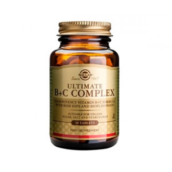 Solgar - Ultimate B + C Complex, 30 tabs - 30 tabs