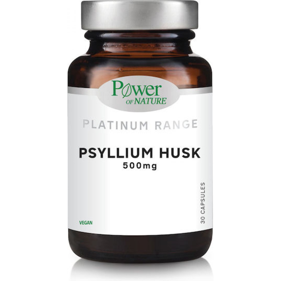 Power Of Nature Platinum Range Psyllium Husk 500mg 30 caps - PON023